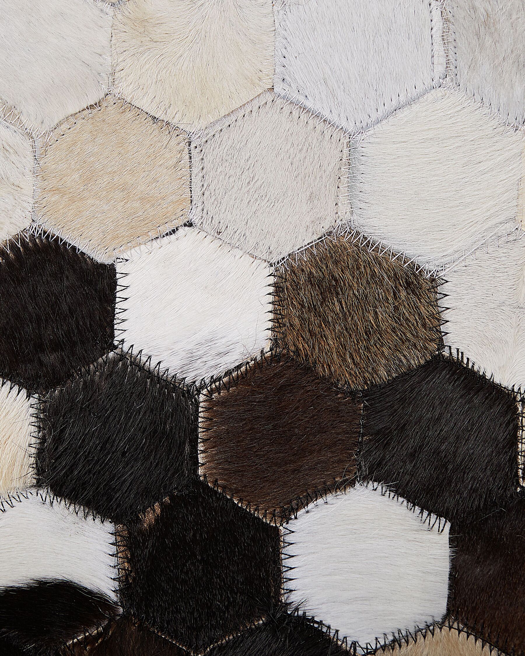 Spannende Kuhfell Teppich Patchwork Fotos