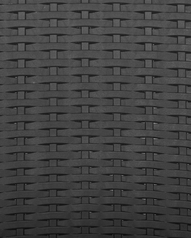 Gartenstuhl Rattanoptik graphitgrau 4er Set FOSSANO | Beliani.de