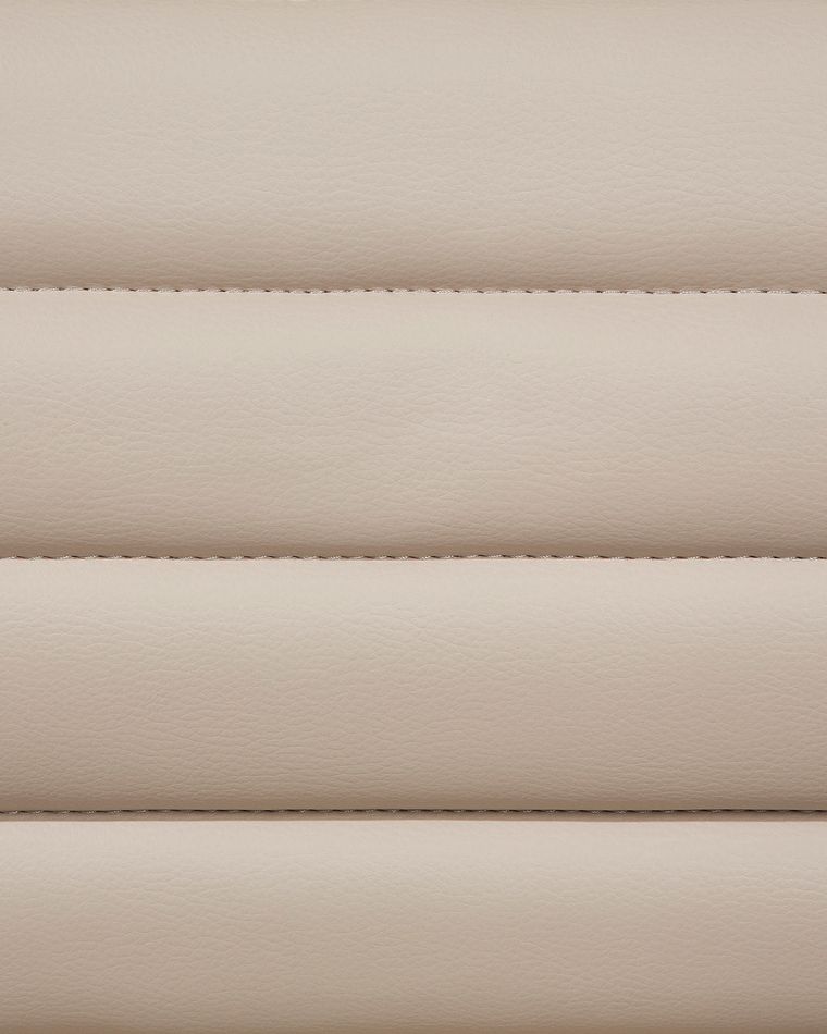 Lot de 2 chaises de bar en cuir PU beige LUCERNE | Beliani.fr