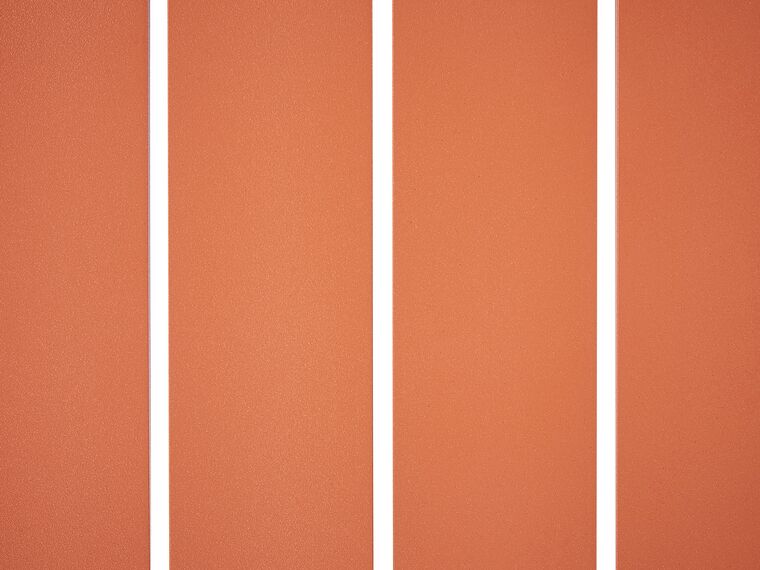 Lounge Set Aluminium orange 2-Sitzer modular Auflagen orange-weiß ...