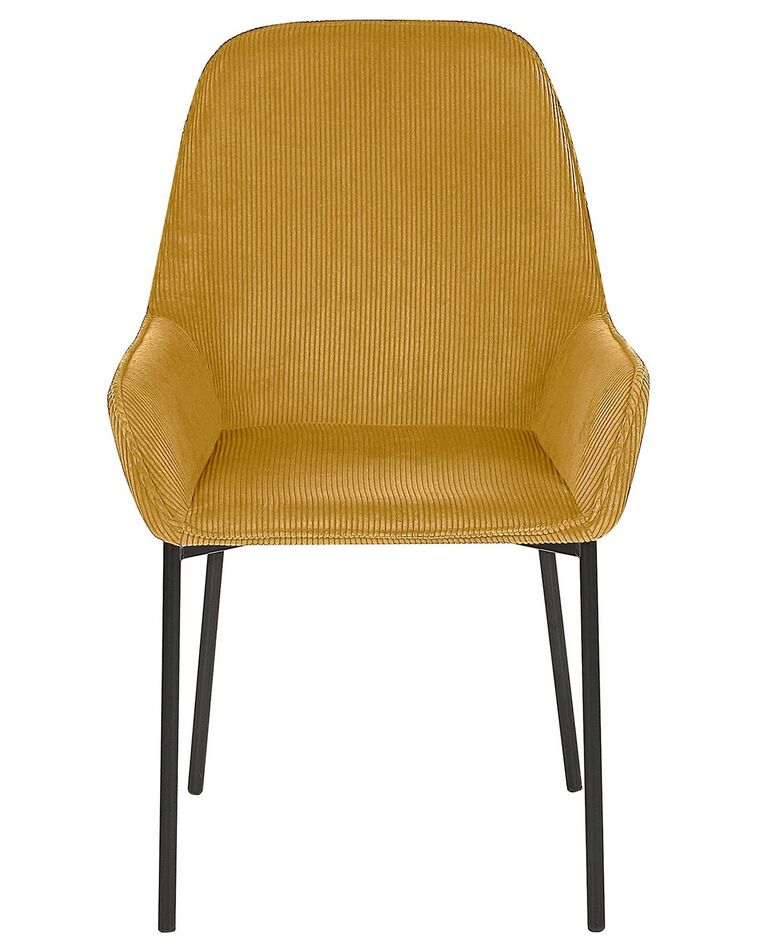 Stol 2 st manchester gul LOVERNA | Beliani.se