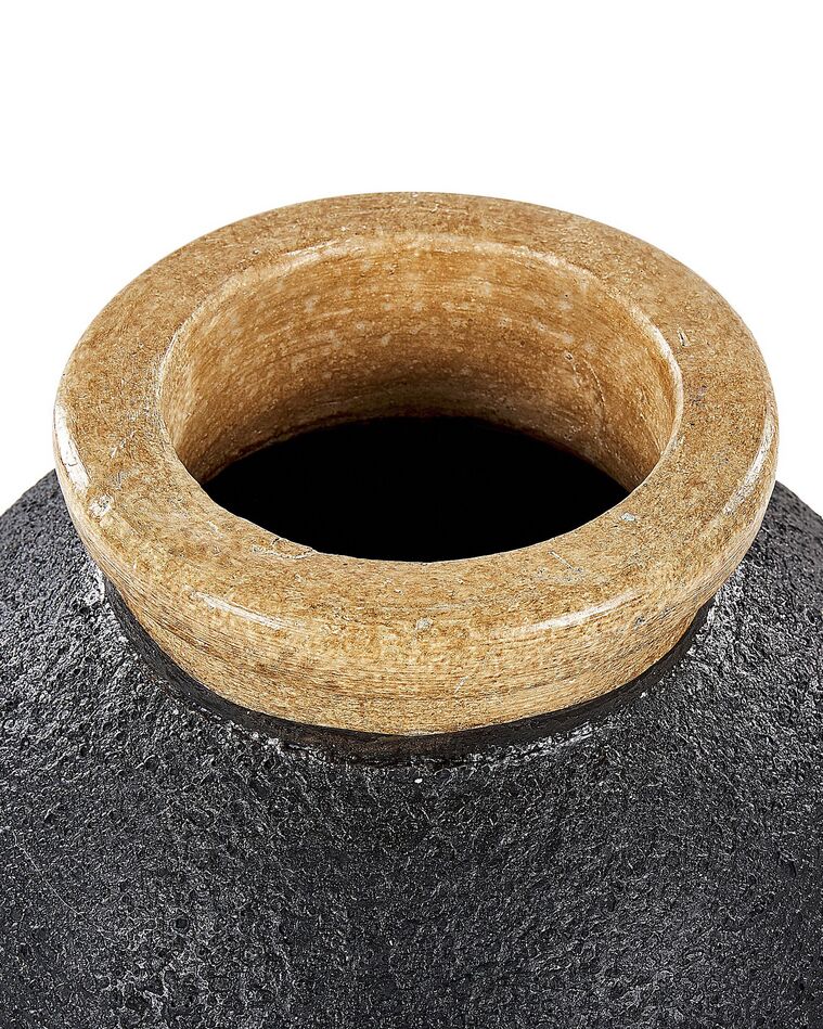 Vase décoratif en terre cuite 31 cm noir et rose DAULIS | Beliani.fr