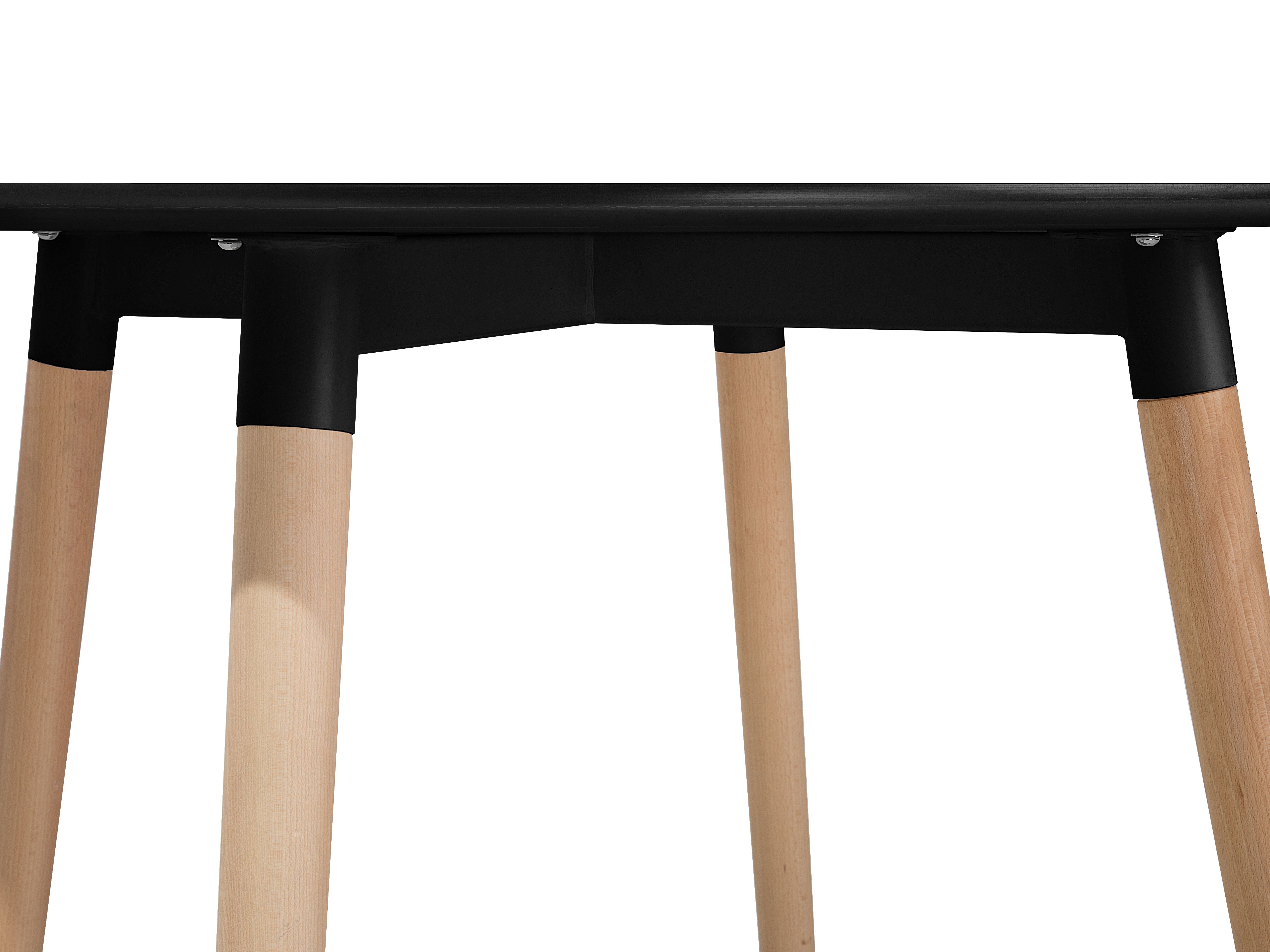 Round Dining Table ⌀ 90 cm Black BOVIO | Beliani.co.uk