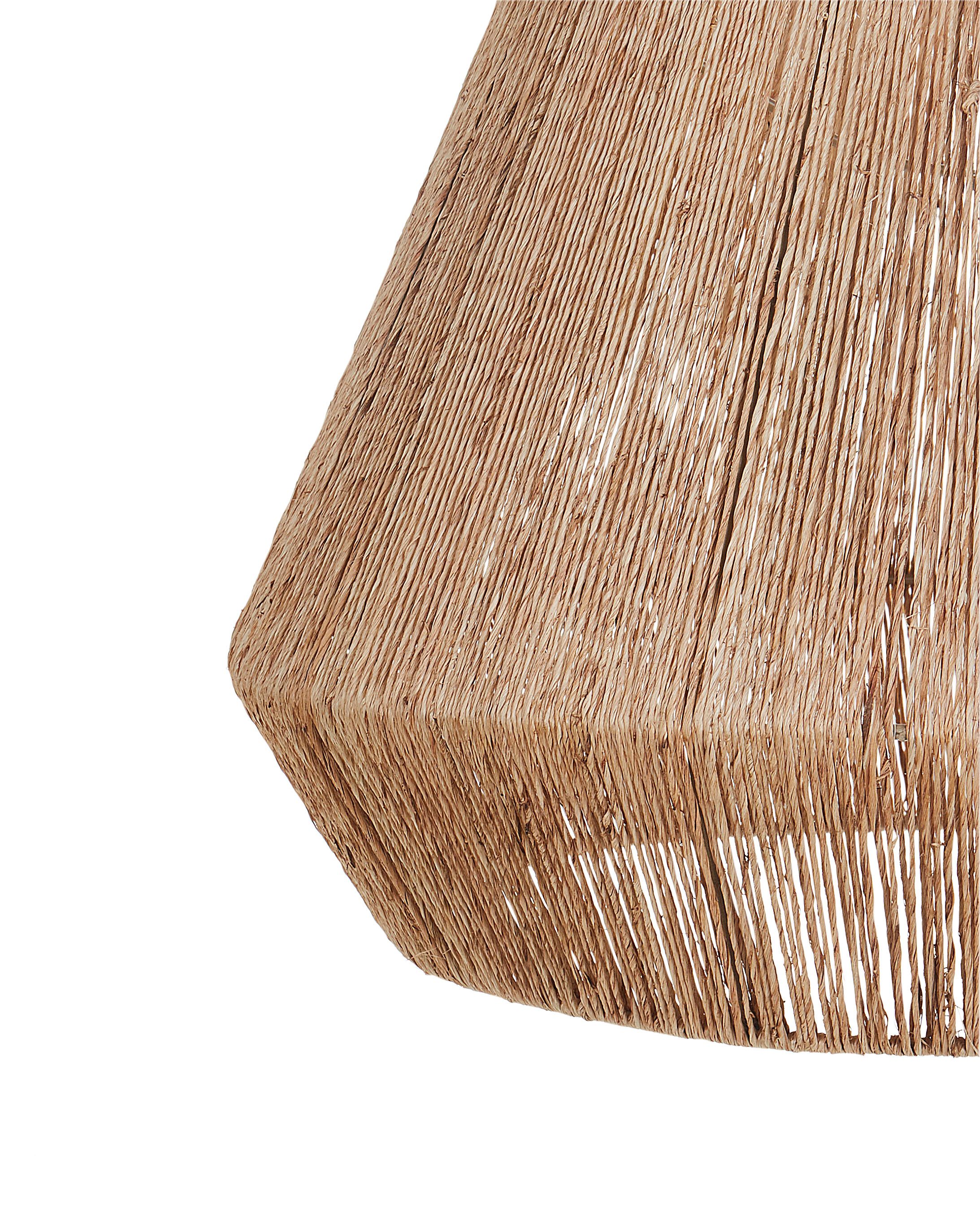 Jute Pendant Lamp Natural BIRAU | Beliani.co.uk