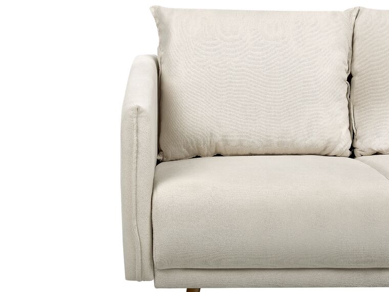 2-istuttava sohva kangas vaalea beige MAURA | Beliani.fi