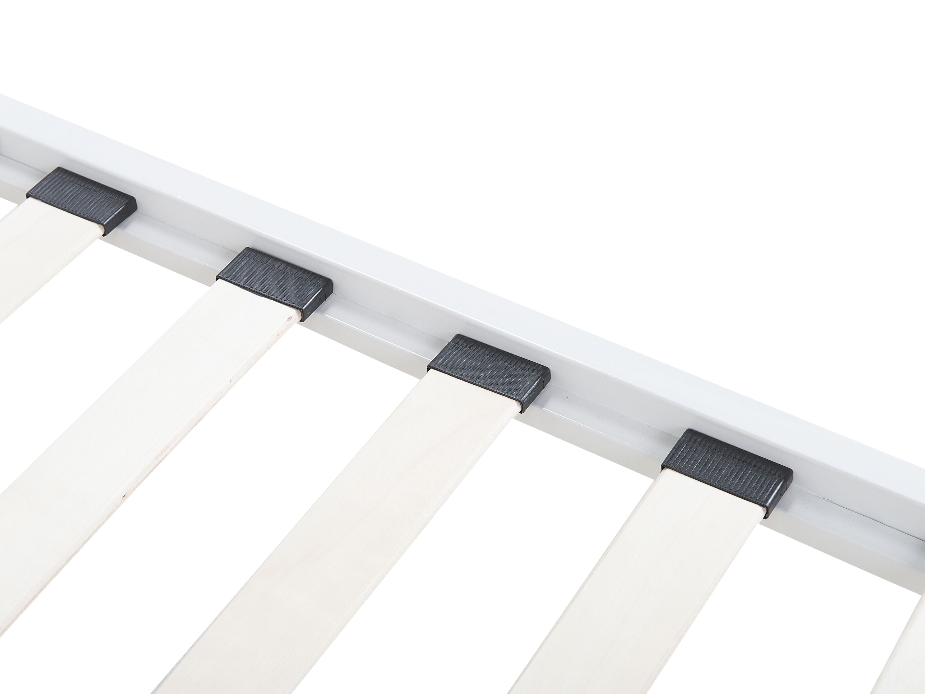 Letto a doghe bianco con rete a doghe 180 x 200 cm RODEZ | Beliani.it