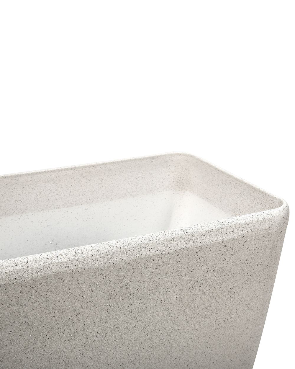 Cache pot en pierre beige rectangulaire BARIS