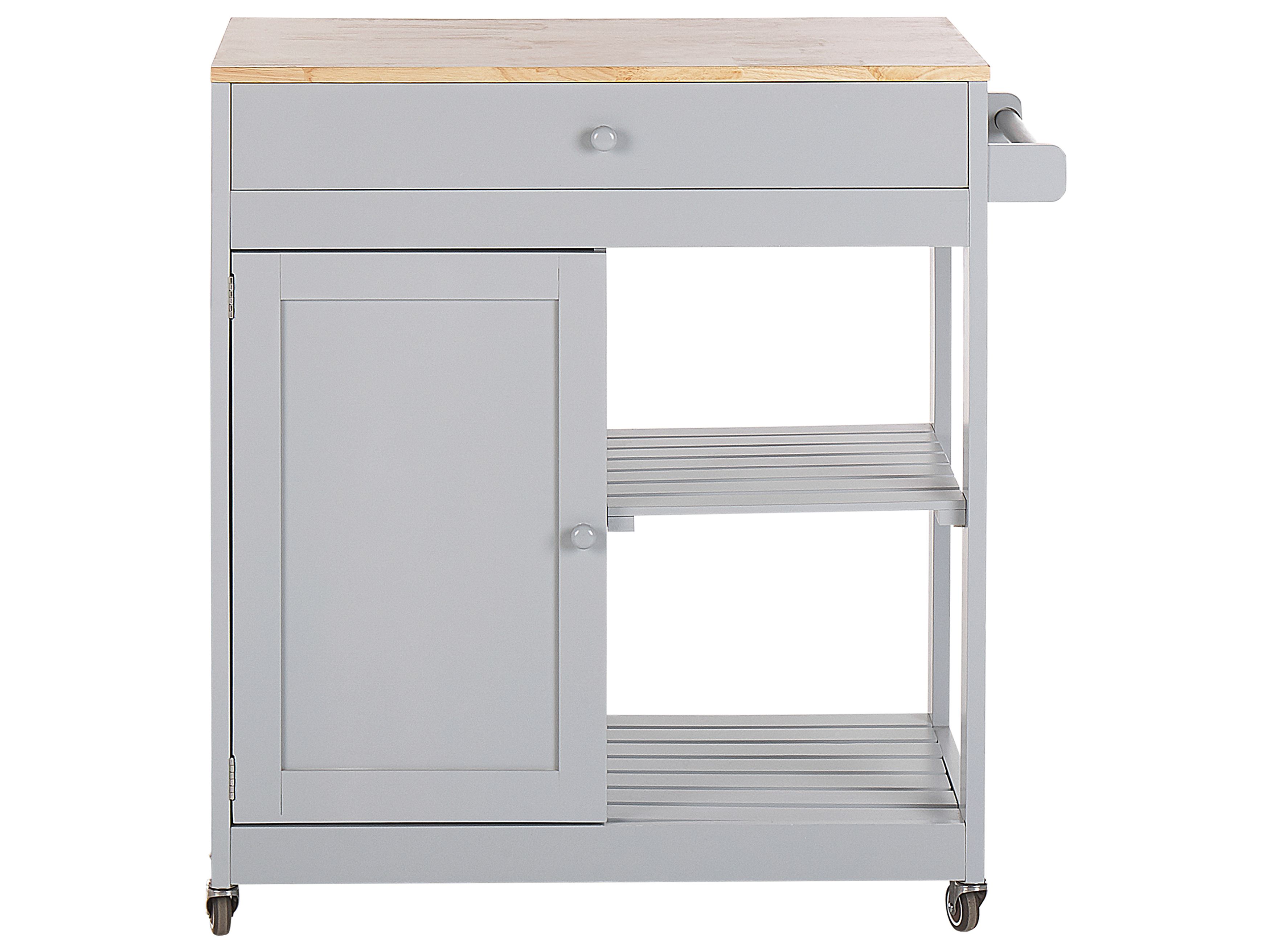Kitchen Storage Trolley Grey TRAPANI | Beliani.co.uk