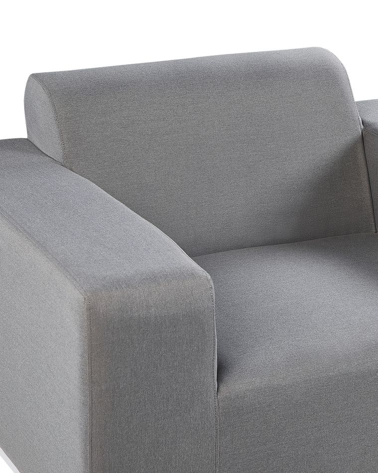 Set of 2 Garden Armchairs Grey with White ROVIGO | Beliani.co.uk