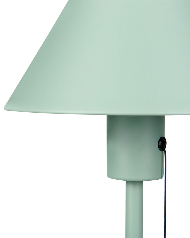Metal Table Lamp Light Green CAPARO | Beliani.pt