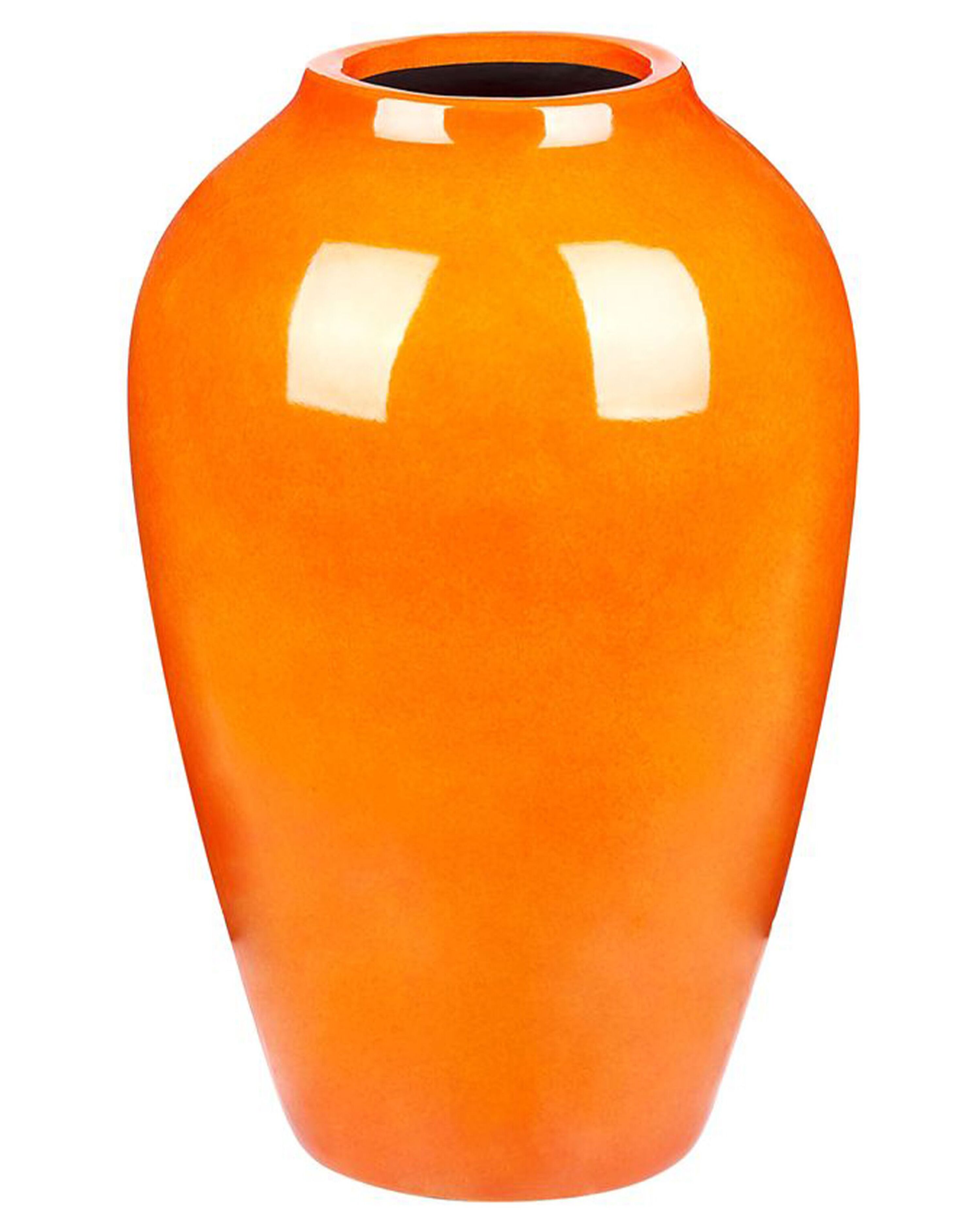 Terracotta Flower Vase 39 cm Orange TERRASA | Beliani.co.uk