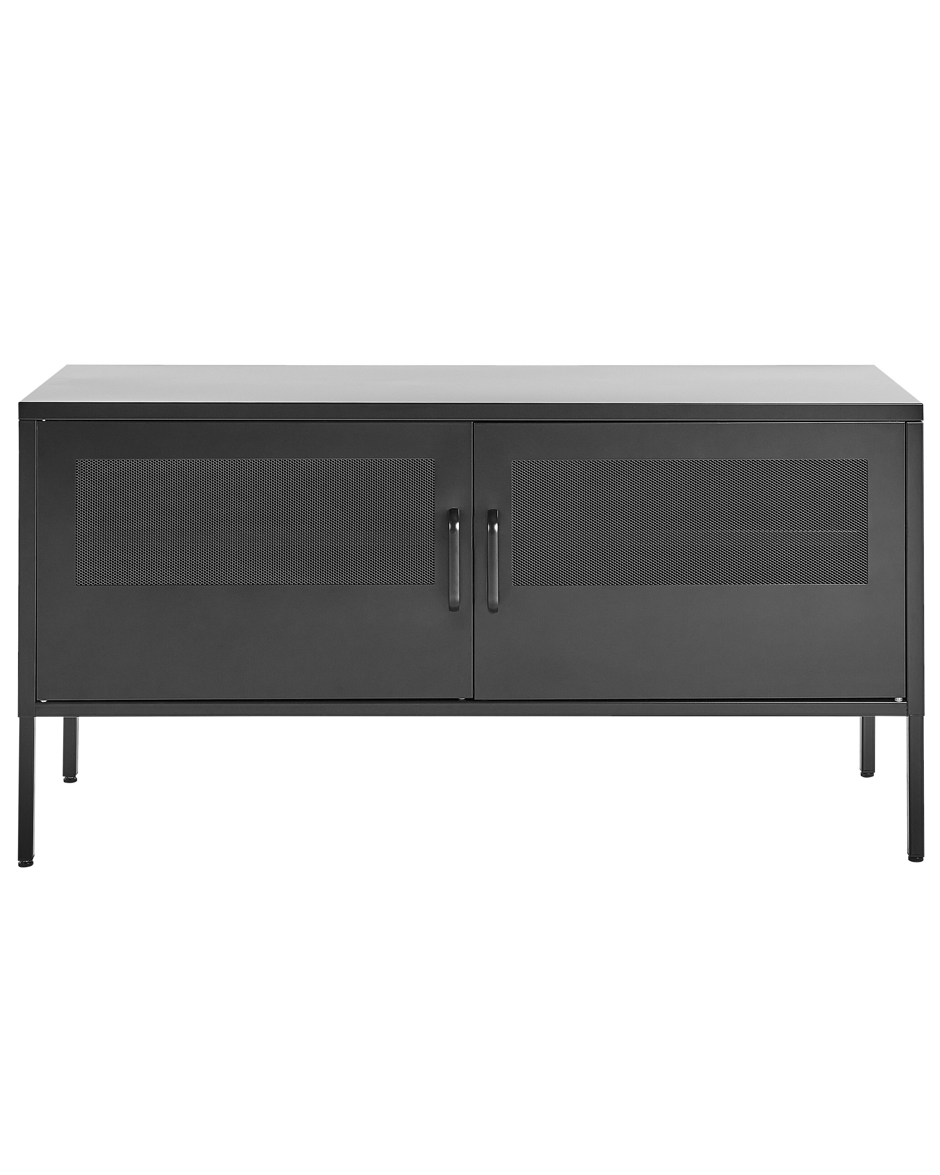 Sideboard Metall schwarz 2 Türen MORLEY | Beliani.at