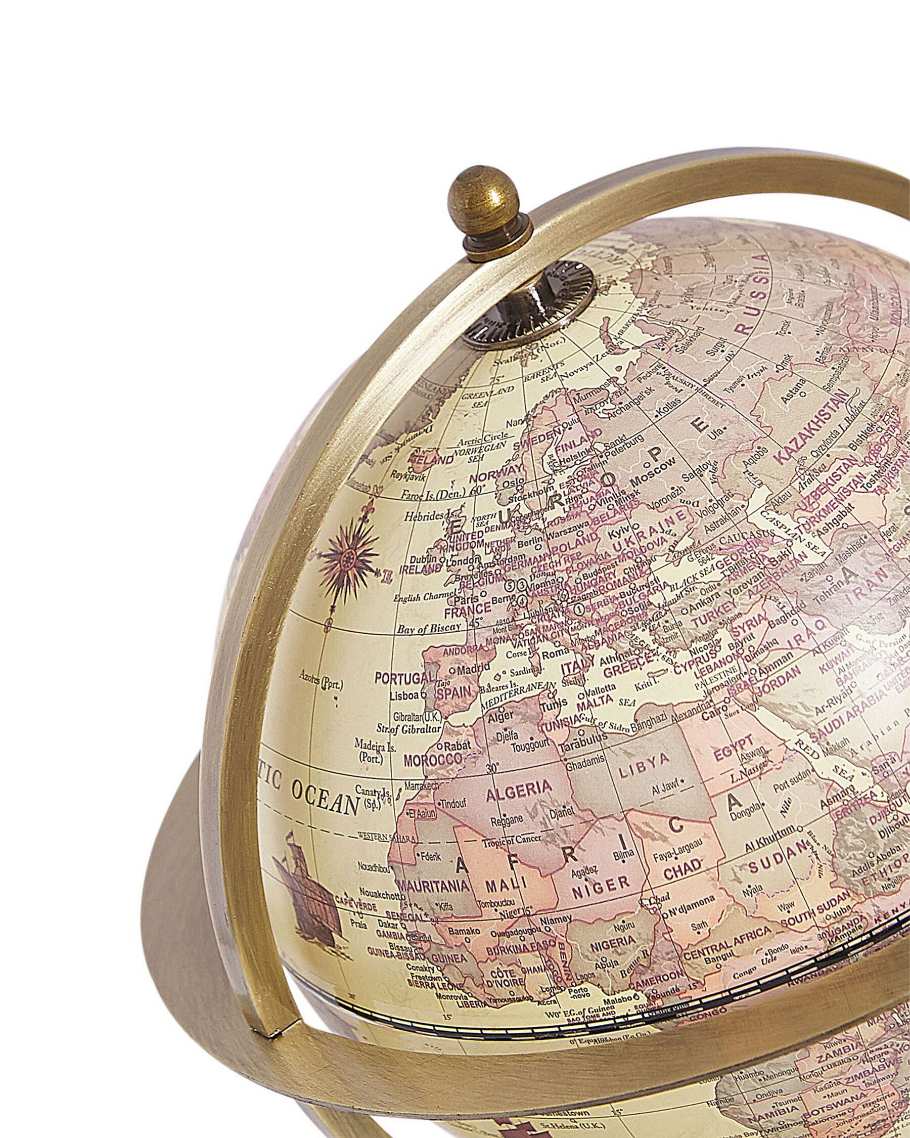 Decorative Globe 25 cm Beige PIZARRO | Beliani.co.uk