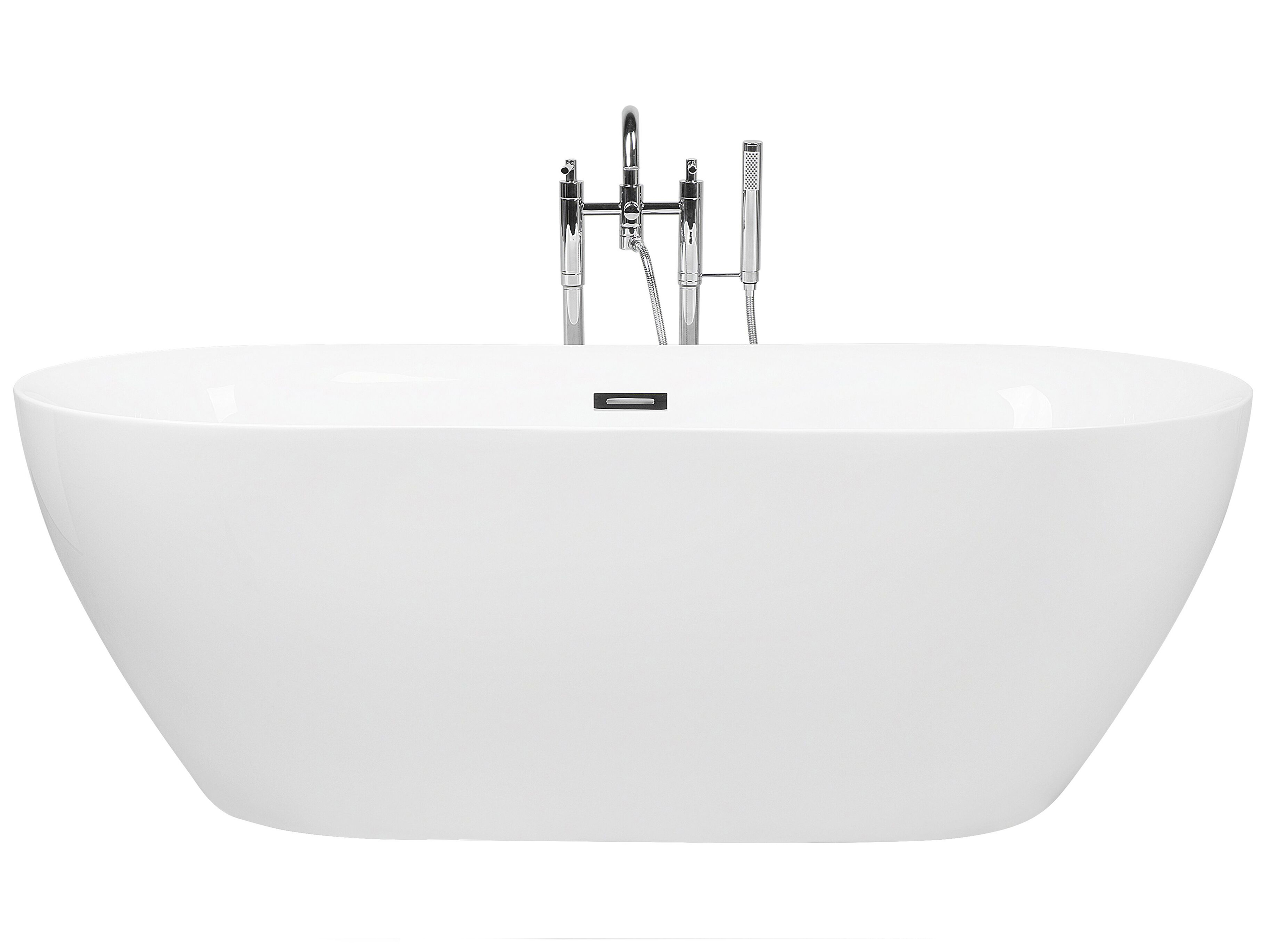 Wanna wolnostojąca 180 x 80 cm biała CARRERA | Beliani.pl