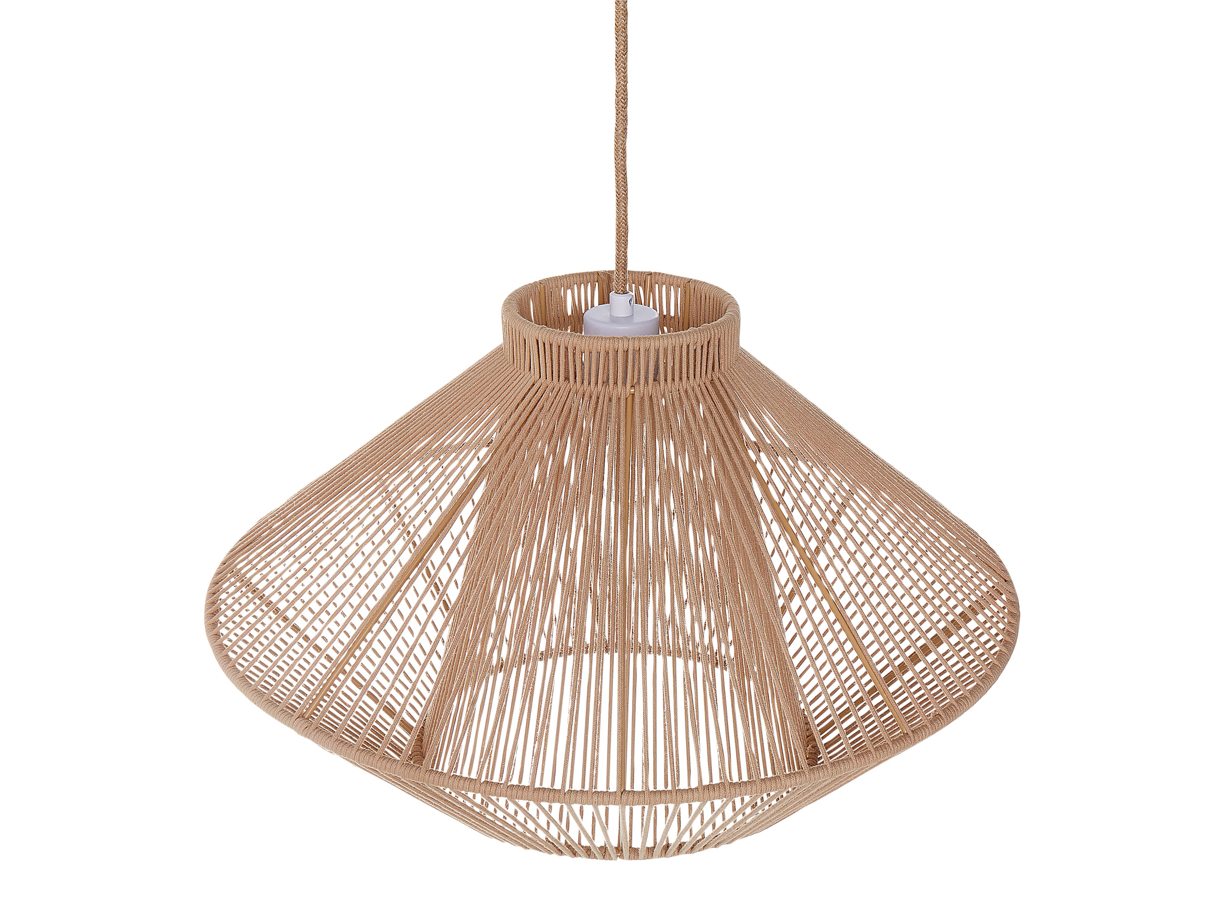 Pendant Lamp Beige PALMETTO | Beliani.co.uk