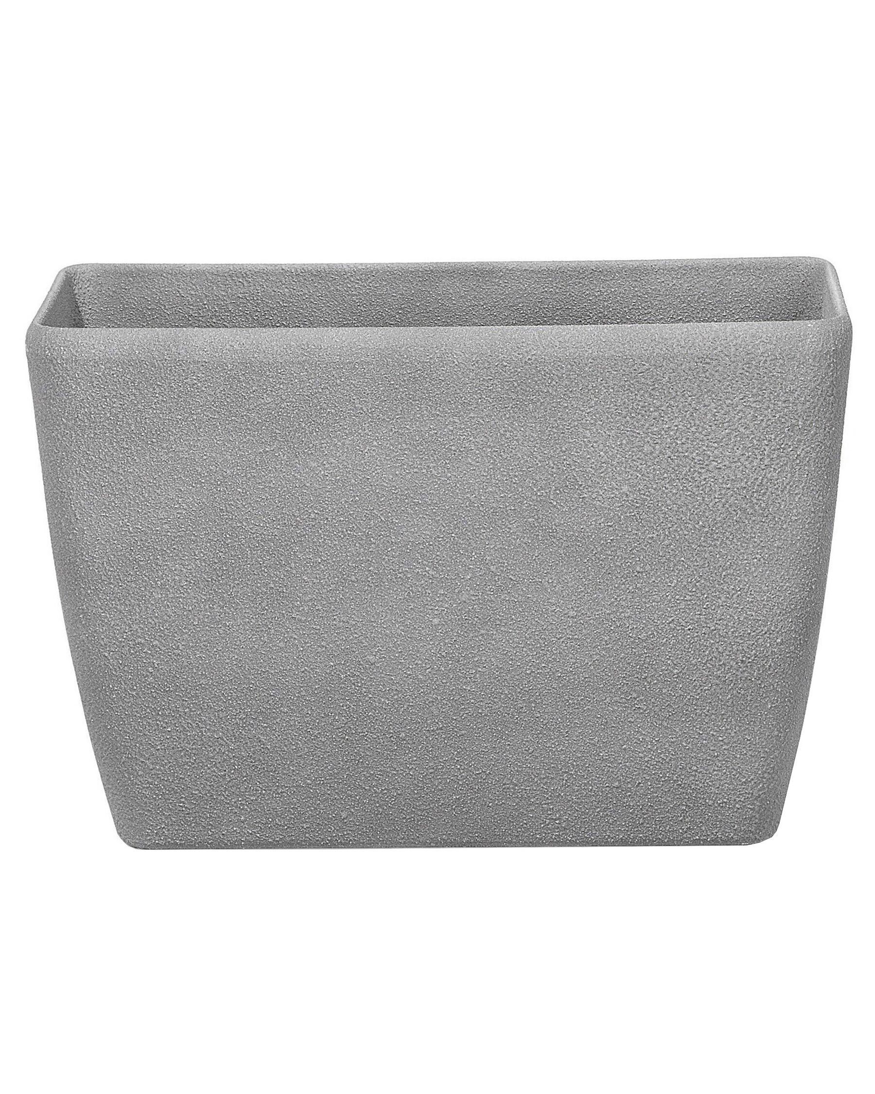 Maceta rectangular gris 60x27x41 cm BARIS | Beliani.es