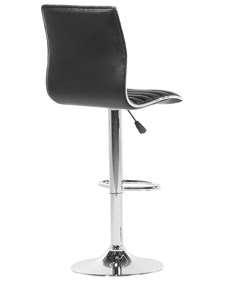 Barhocker Kunstleder schwarz höhenverstellbar 2er Set LUCERNE | Beliani.ch