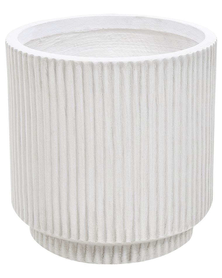 Plant Pot ⌀ 24 cm Off-White DARIA | Beliani.co.uk