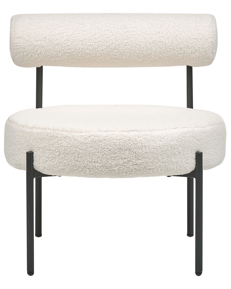 Nojatuoli buklee valkoinen ALPHA | Beliani.fi