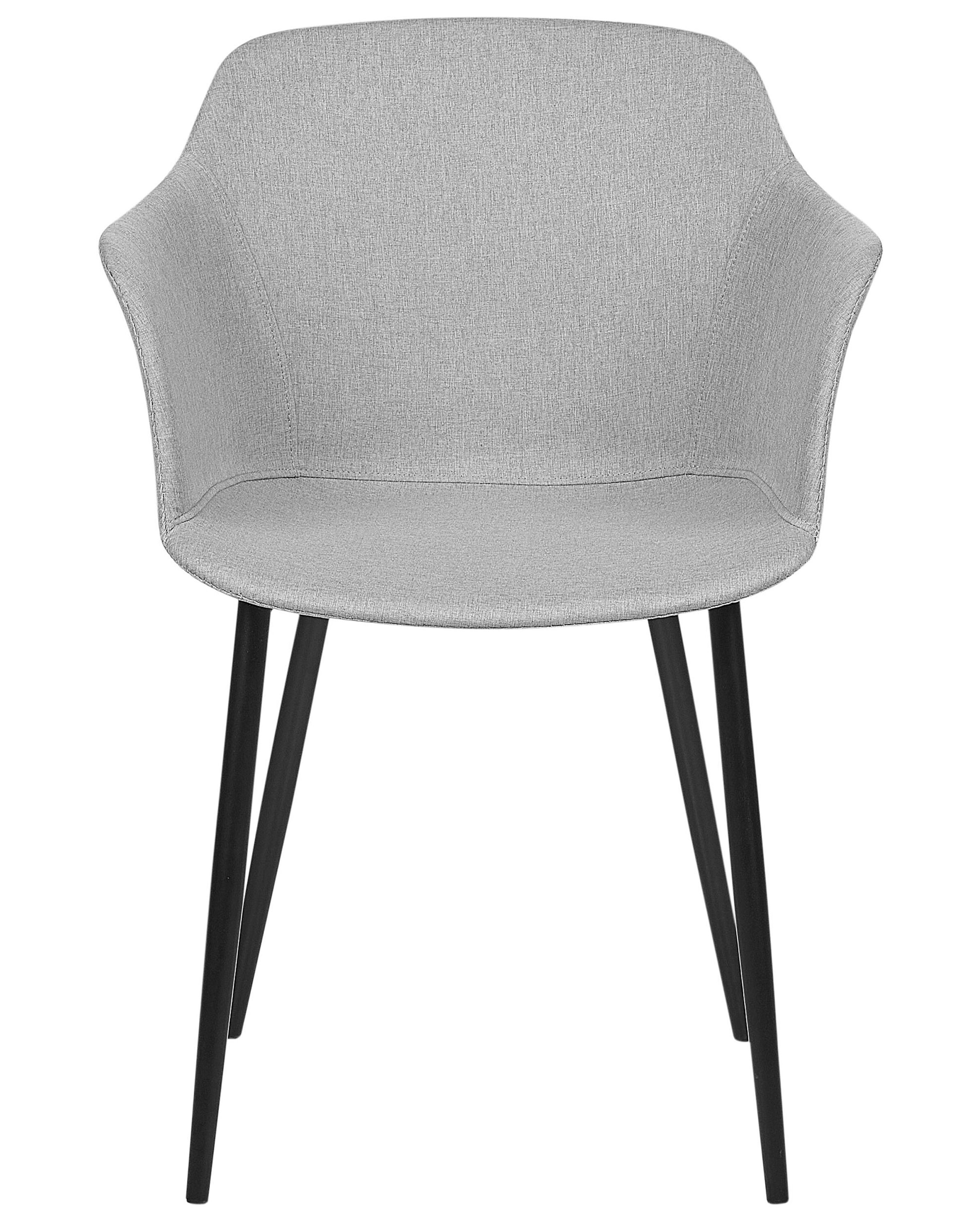Dining Chair set of 2 Light Grey ELIM | Beliani.co.uk