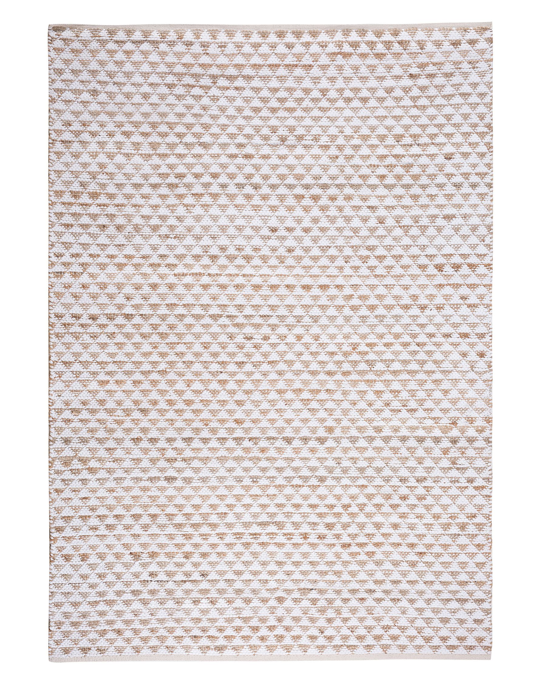 Teppich beige 140 x 200 cm Patchwork TUNCELI | Beliani.de