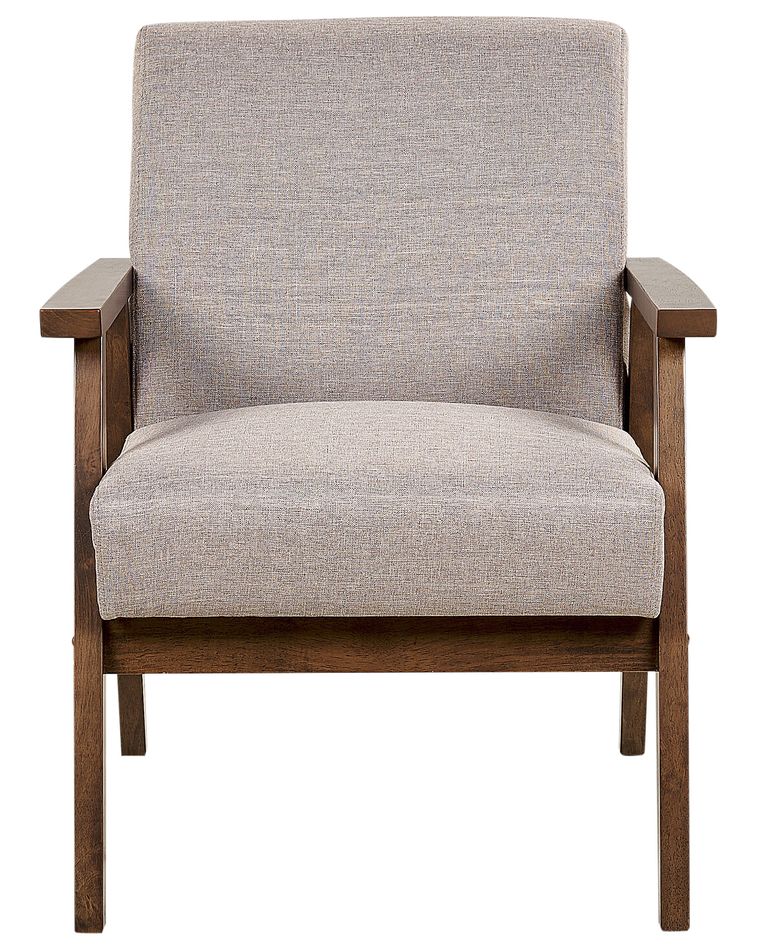 Sessel taupe / dunkelbraun Retro-Design ASNES | Beliani.de