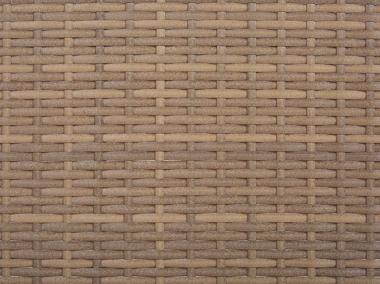 5 Seater PE Rattan Modular Garden Lounge Set Beige COCCOLIA | Beliani.co.uk