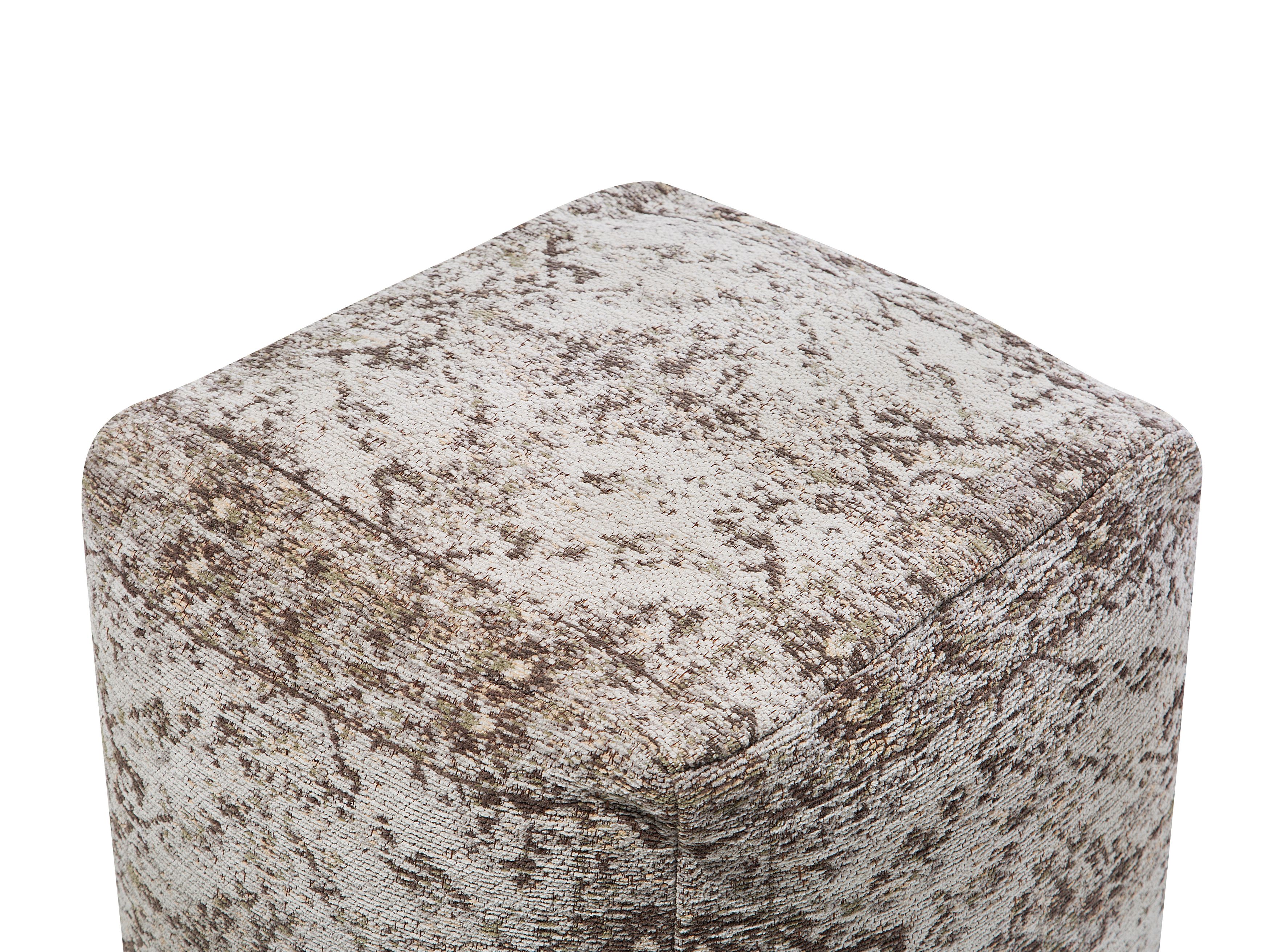 Pouf grau/beige 42 x 42 cm MEERUT | Beliani.de