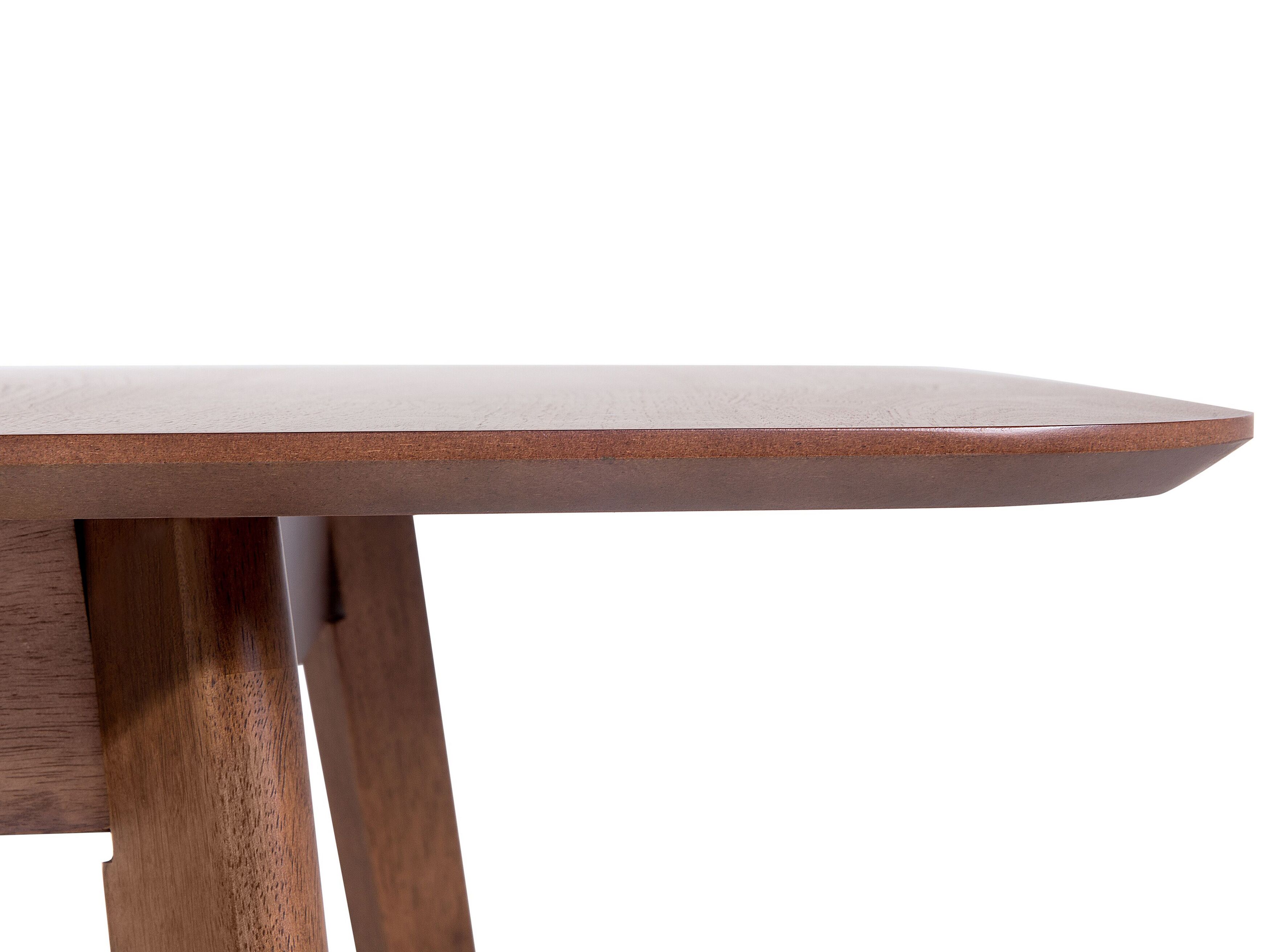 Dining Table 200 x 100 cm Dark Wood MADOX | Beliani.co.uk