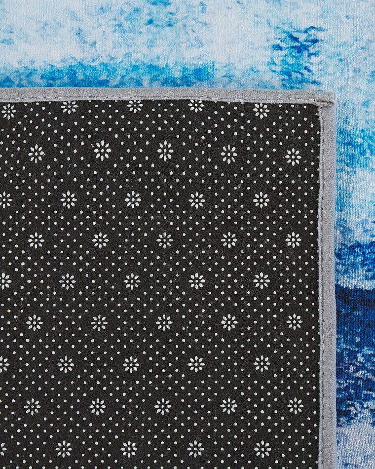 Tappeto blu multicolore 160 x 230 cm stampa 3d a pelo corto moderno ...