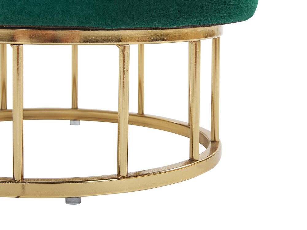 Puff med oppbevaring mørkegrønn ELGIN | Beliani.no