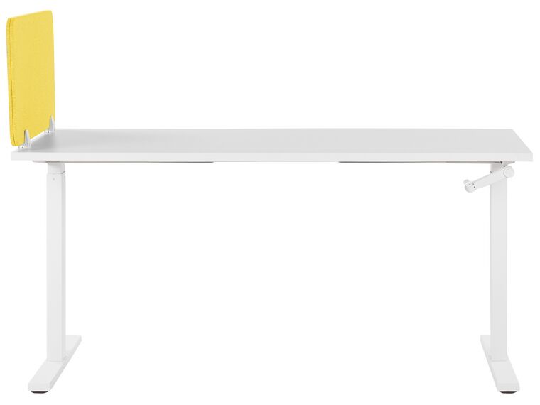 Desk Screen 72 x 40 cm Yellow WALLY | Beliani.co.uk