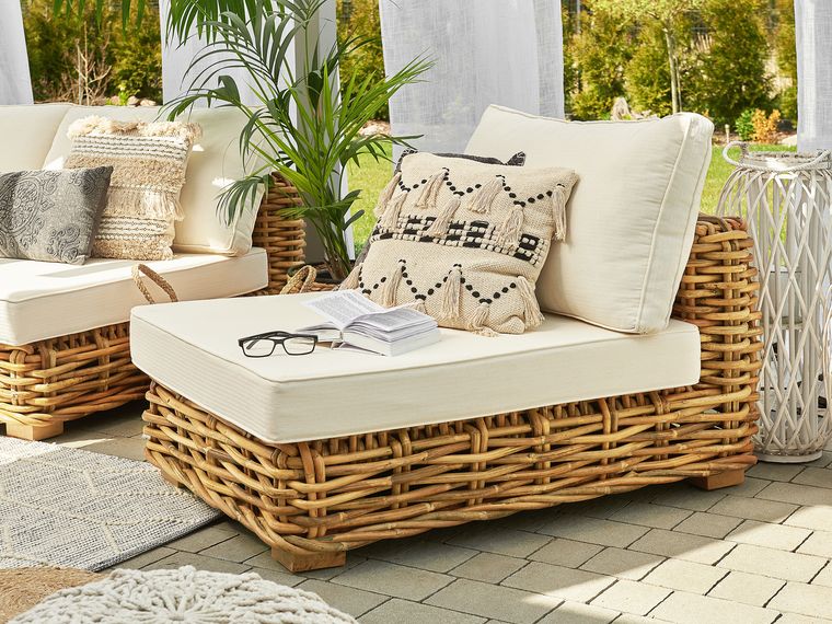 Loungeset rotan natuurlijk VARALLO | Gratis Levering