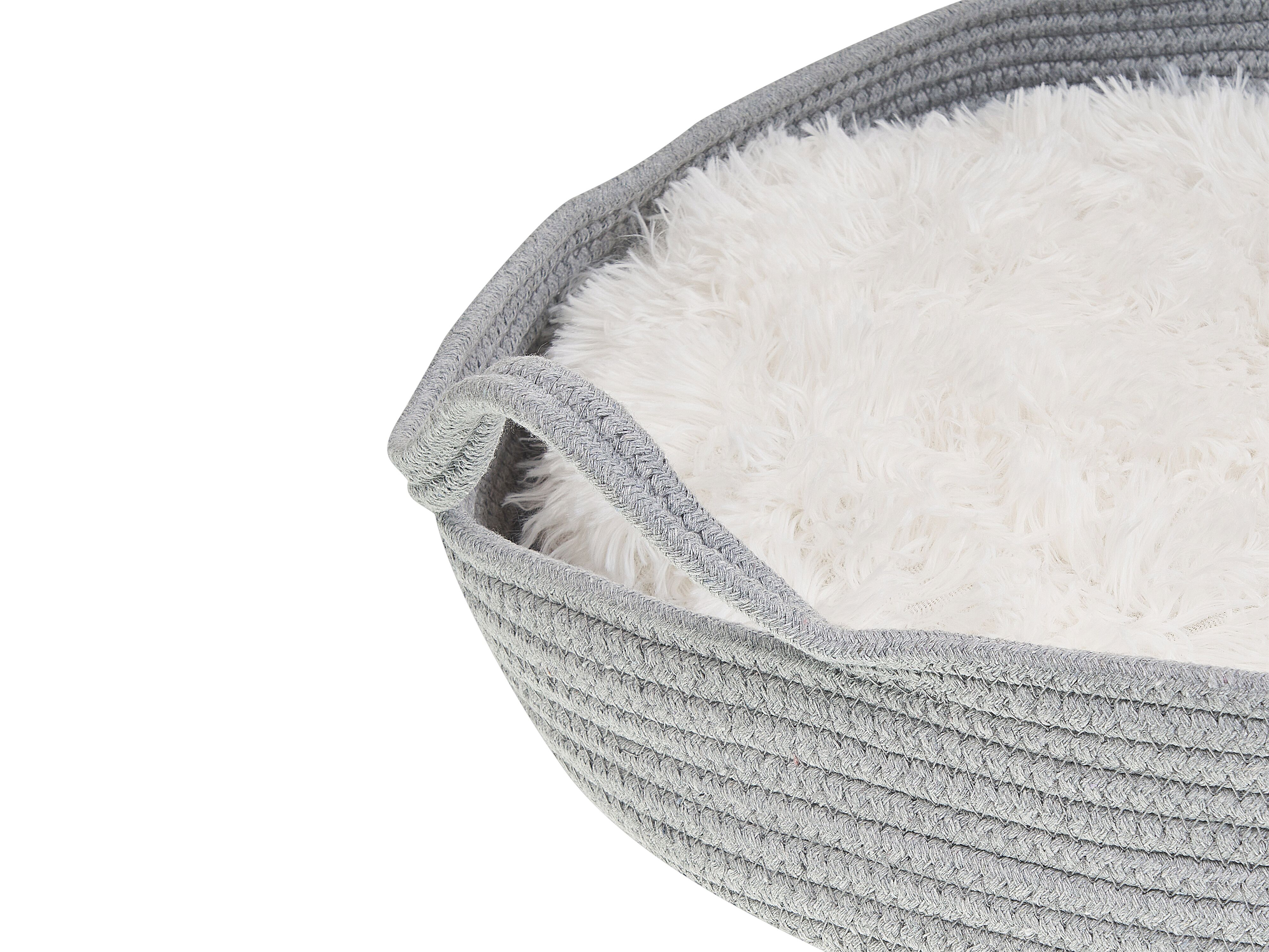 Cama para animal de estimação em algodão cinzento ø 45 cm DALAMAN ...