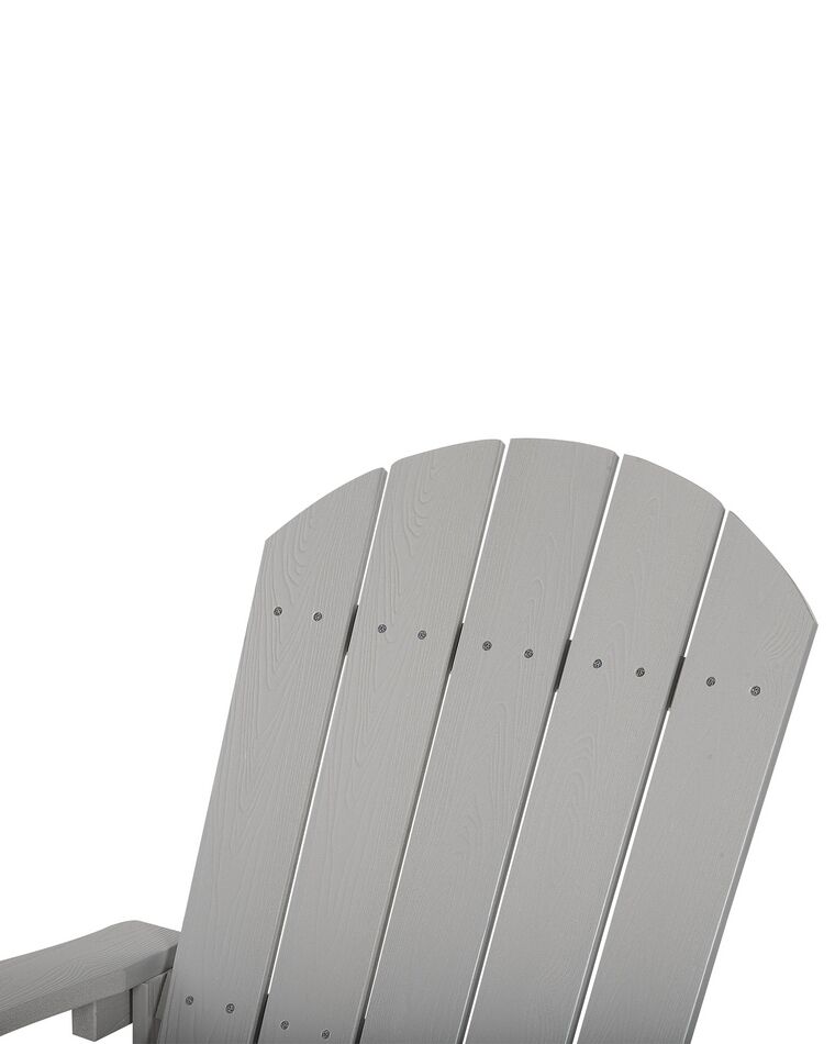 Garden Rocking Chair Light Grey ADIRONDACK | Beliani.co.uk