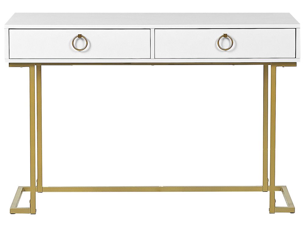 Sidetable wit/goud WESTPORT | Gratis Levering