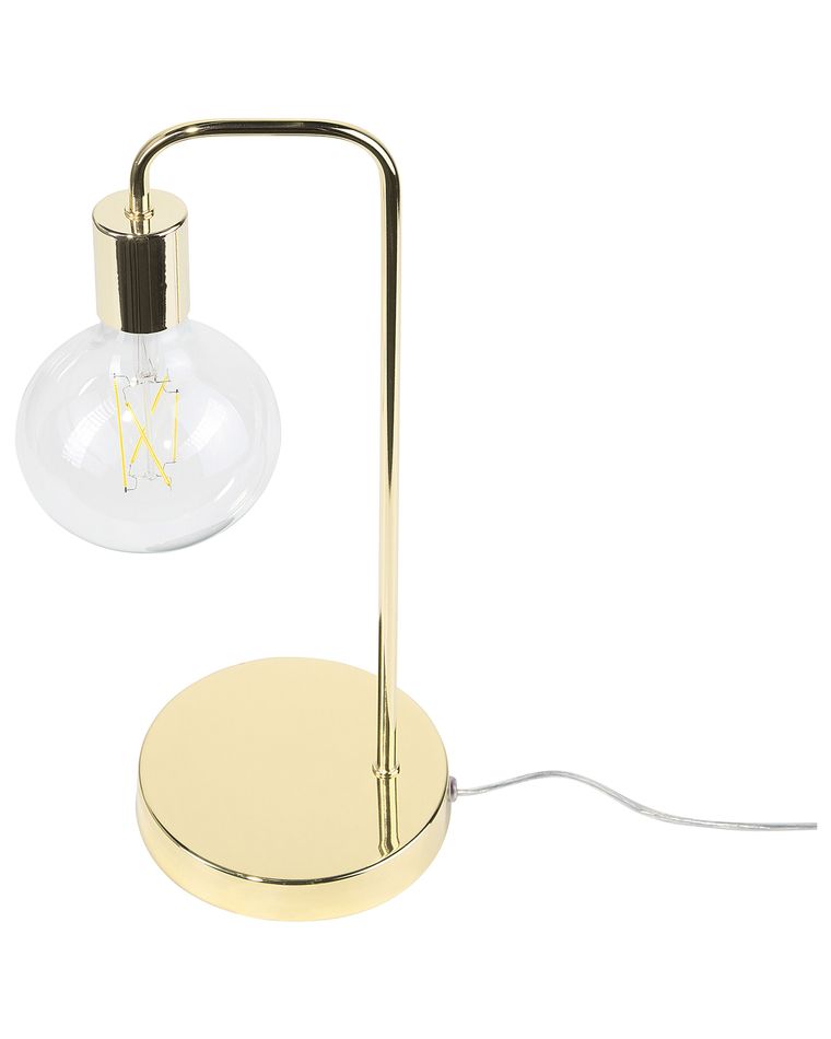 Schreibtischlampe gold 48 cm rund SAVENA | Beliani.de