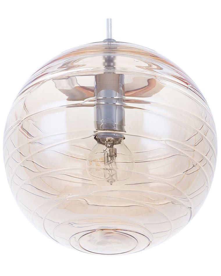Taklampe glass gullbrun MIRNA | Beliani.no
