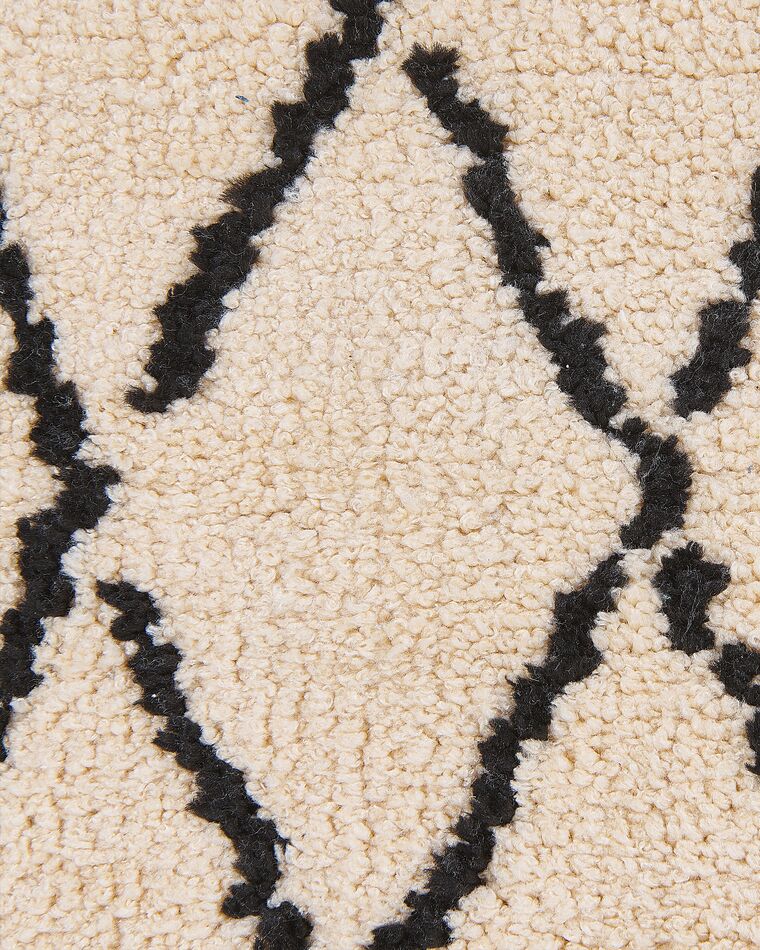 Matto beige/musta 80 x 150 cm MIDYAT | Beliani.fi