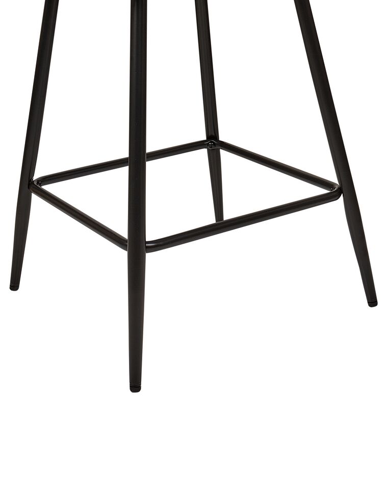 Sæt med 2 velour barstole marineblå SANILAC | Beliani.dk