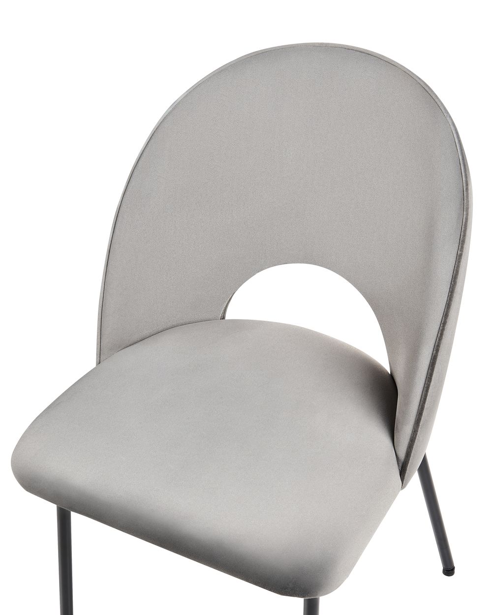 Set of 2 Velvet Dining Chairs Grey COVELO | Beliani.co.uk