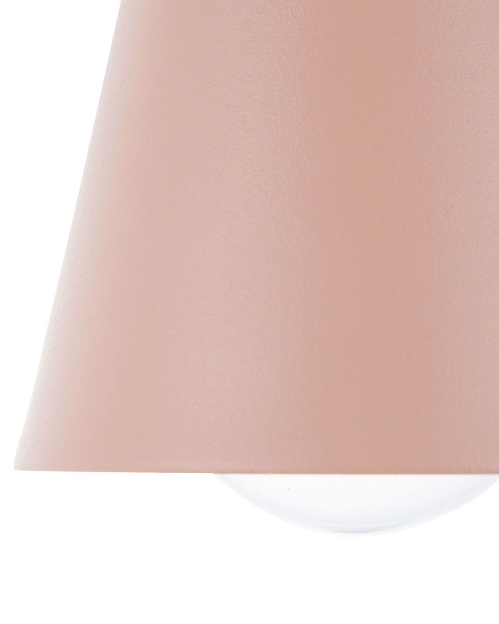 Metal Pendant Lamp Pink CARES | Beliani.co.uk