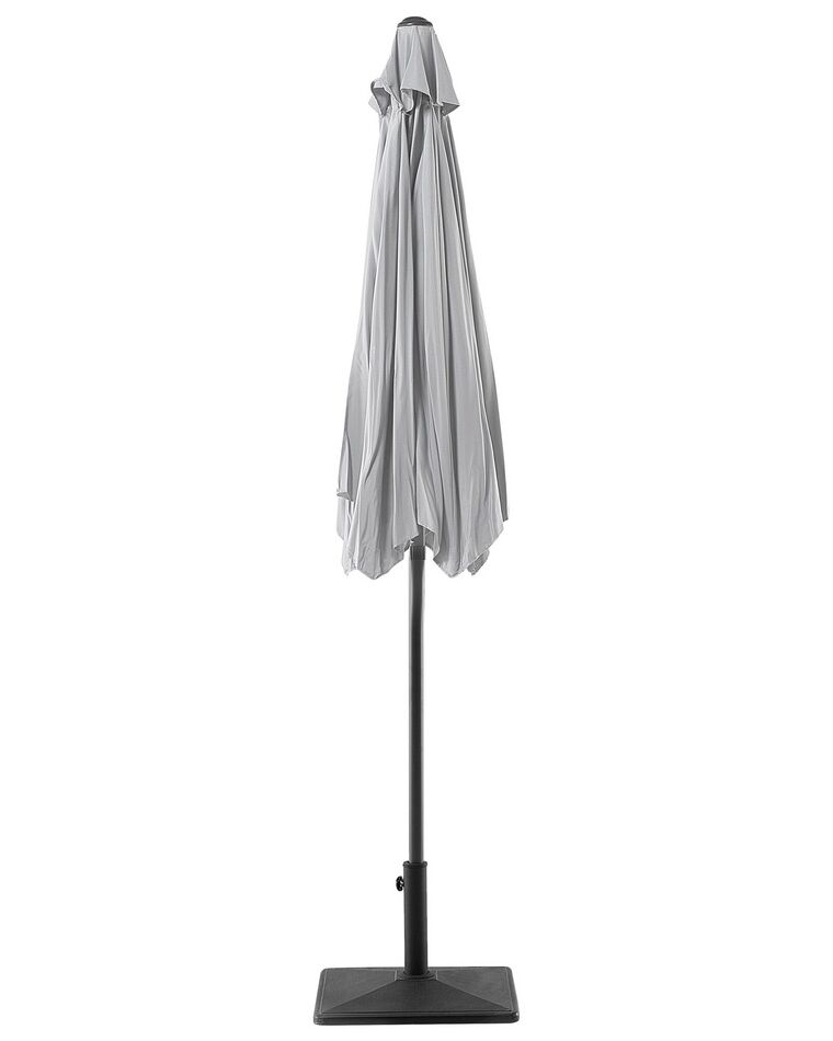 Parasol de jardin gris clair ⌀ 270 cm VARESE | Beliani.fr
