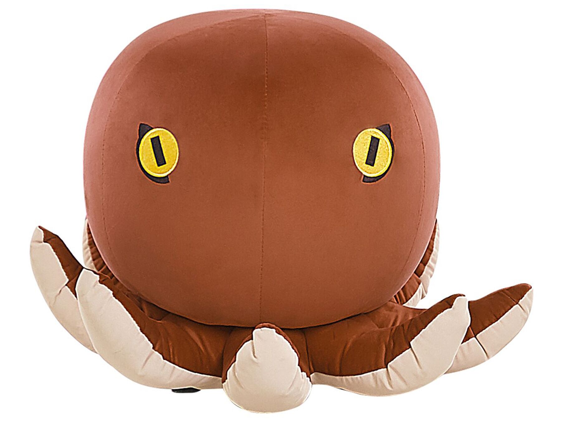 Velvet Animal Stool Brown OCTOPUS | Beliani.co.uk