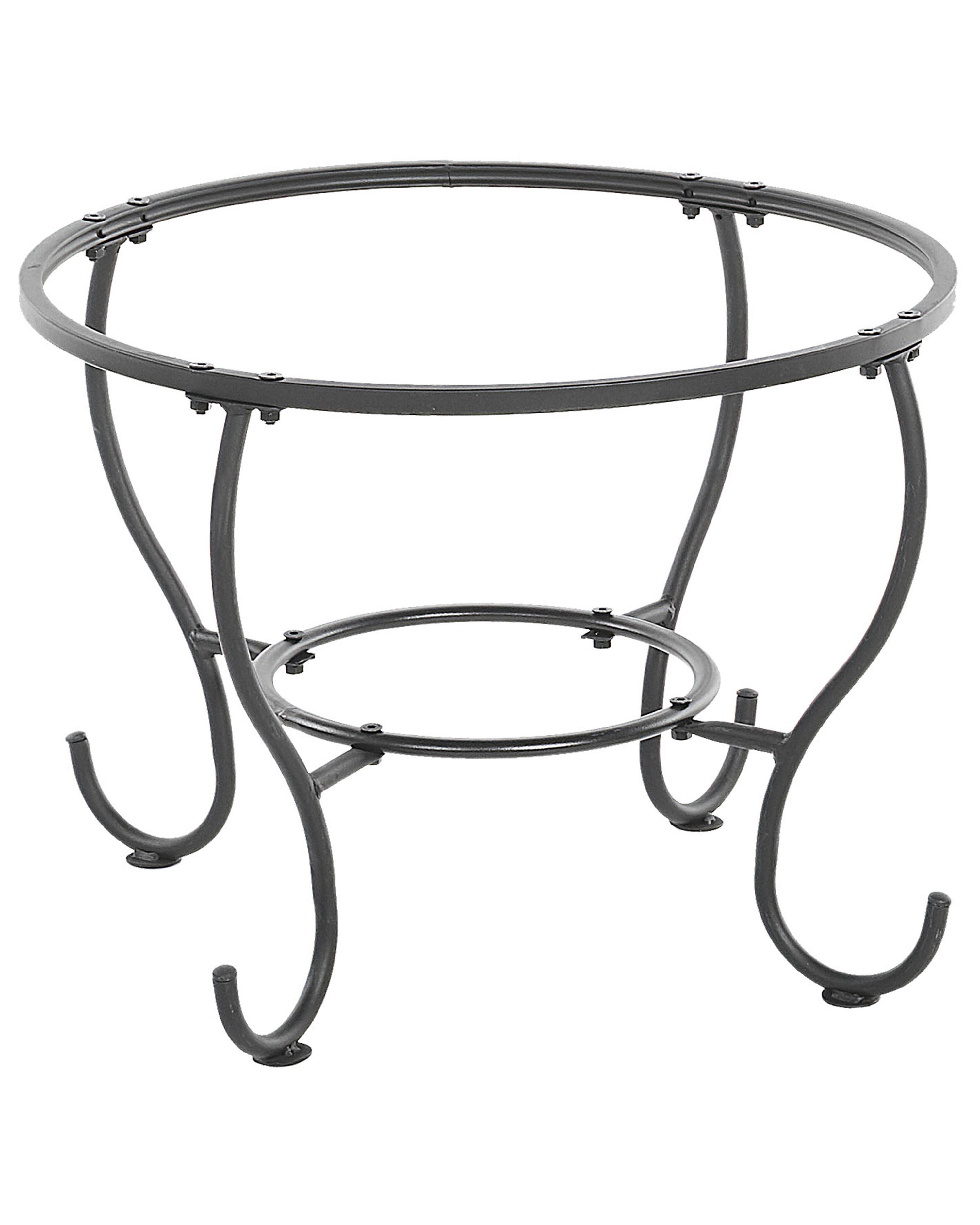 Brasero rond en acier noir NEGARA | Beliani.fr