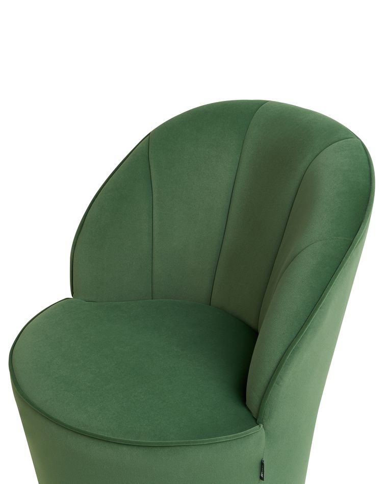 Poltrona velluto verde ALBY | Beliani.it