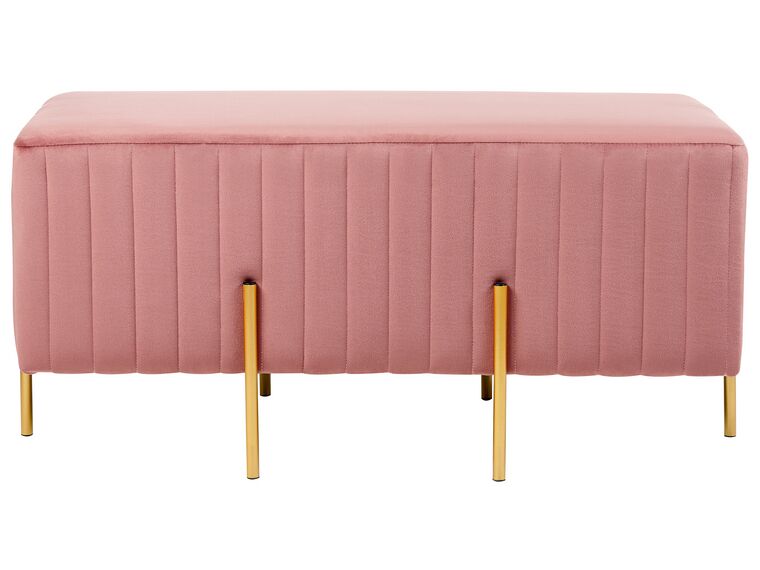 Velvet Bench Pink DAYTON | Beliani.co.uk