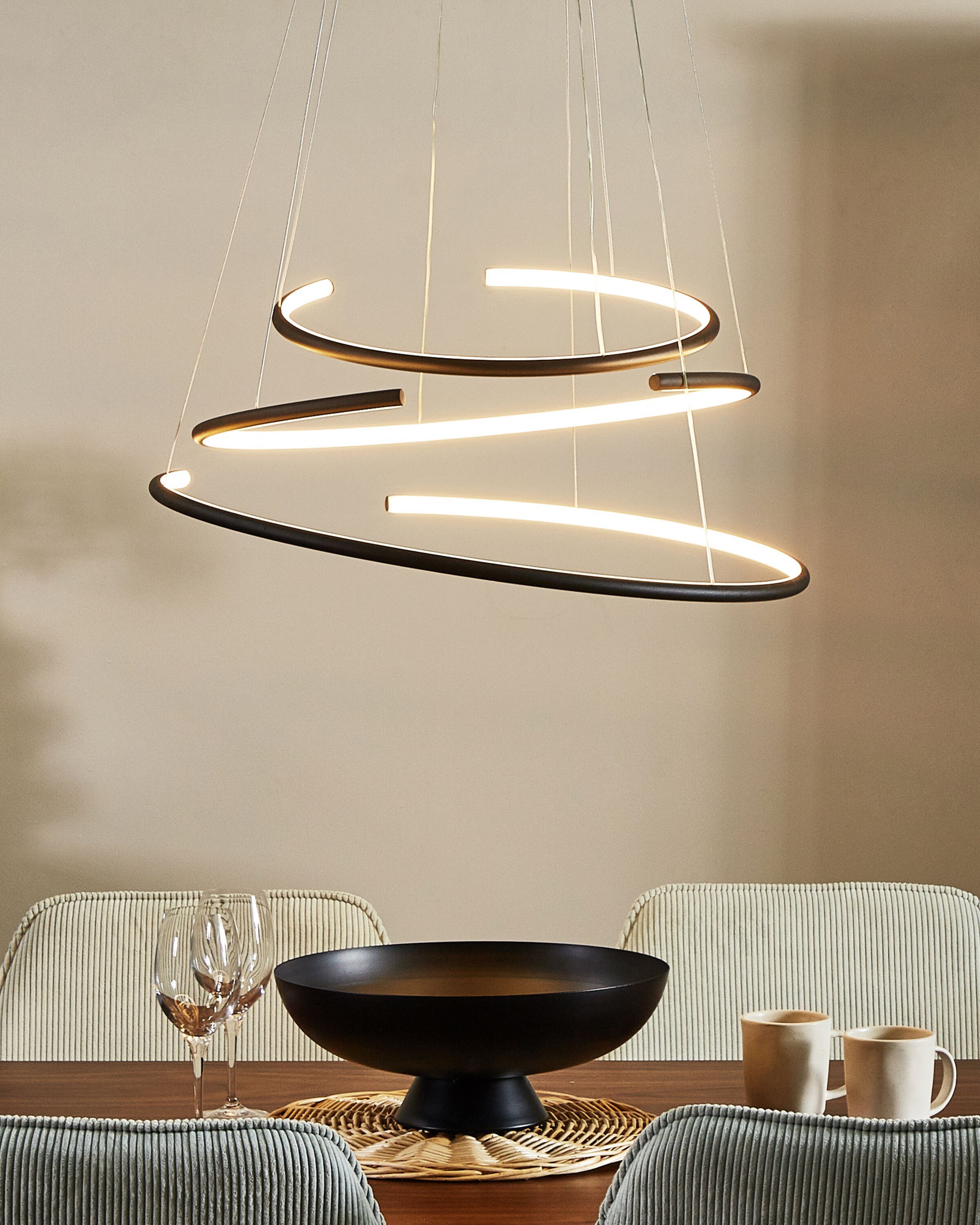 Taklampa LED metall svart MAYU | Beliani.se