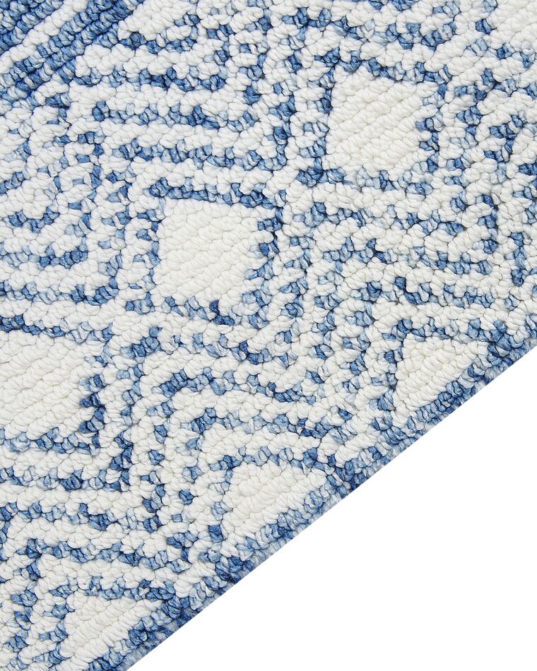Area Rug 300 x 400 cm Blue and White KAWAS | Beliani.co.uk