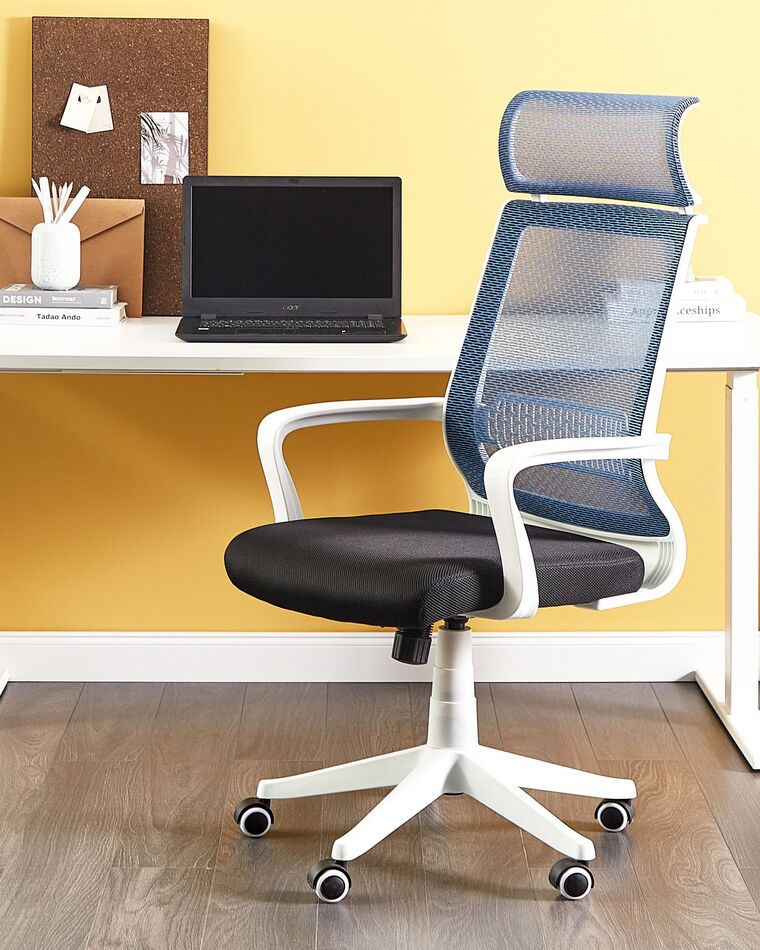 Swivel Office Chair Blue LEADER | Beliani.se